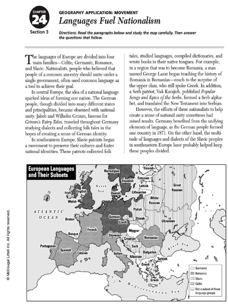 Ch. 24 Language - Nationalism Q | PDF