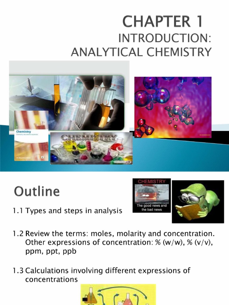 Chapter 1 Chm256 | PDF | Analytical Chemistry | Chemical Substances
