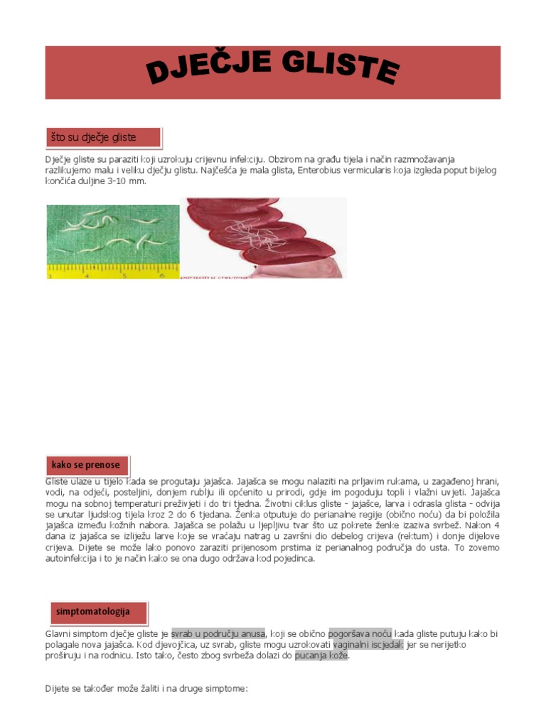 Djecje Gliste | PDF