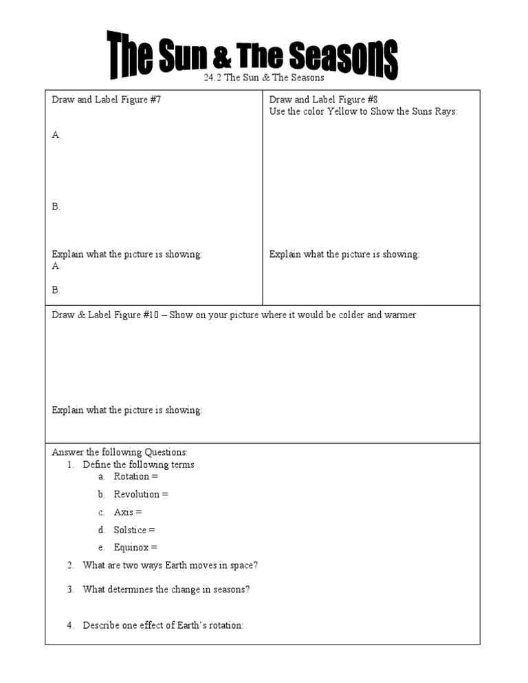 CH 24-2 The Sun and The Seasons | PDF