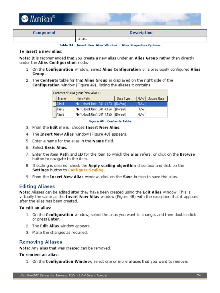 MatrikonOPC Server For Siemens PLCs User Manual (074-178) (001-052) | PDF | Integer (Computer ...