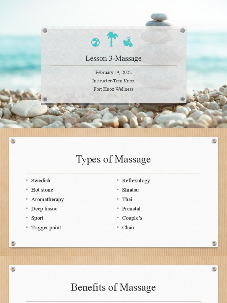 Lesson 3-Massage | PDF