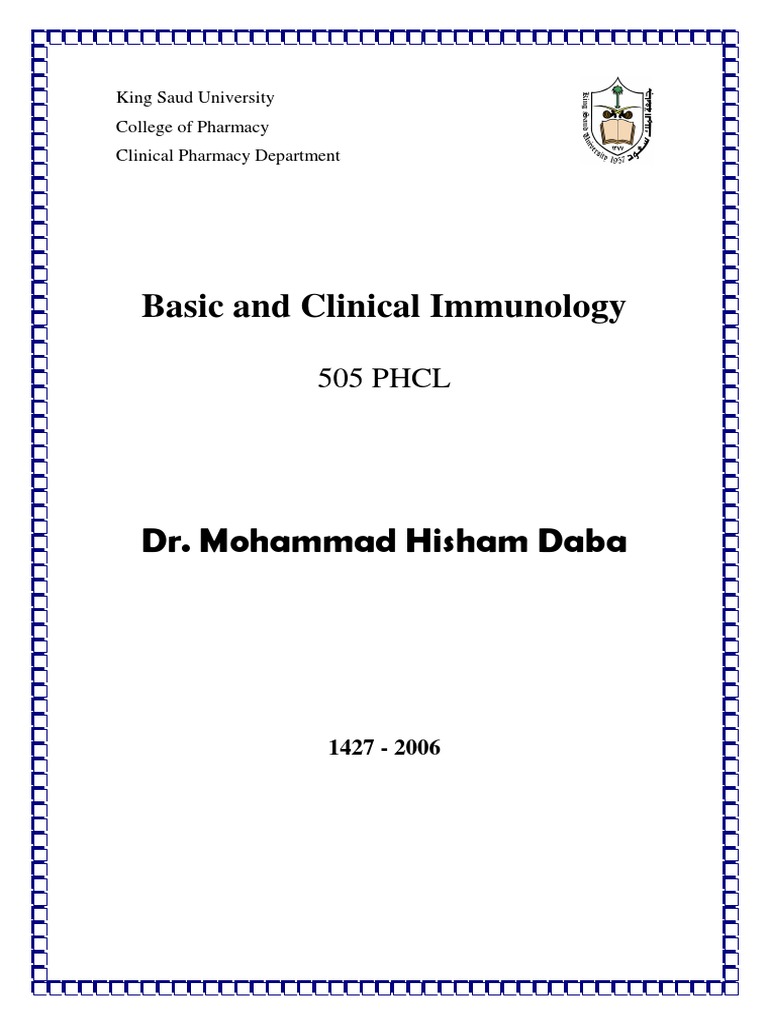 Basic and Clinical Immunology | PDF