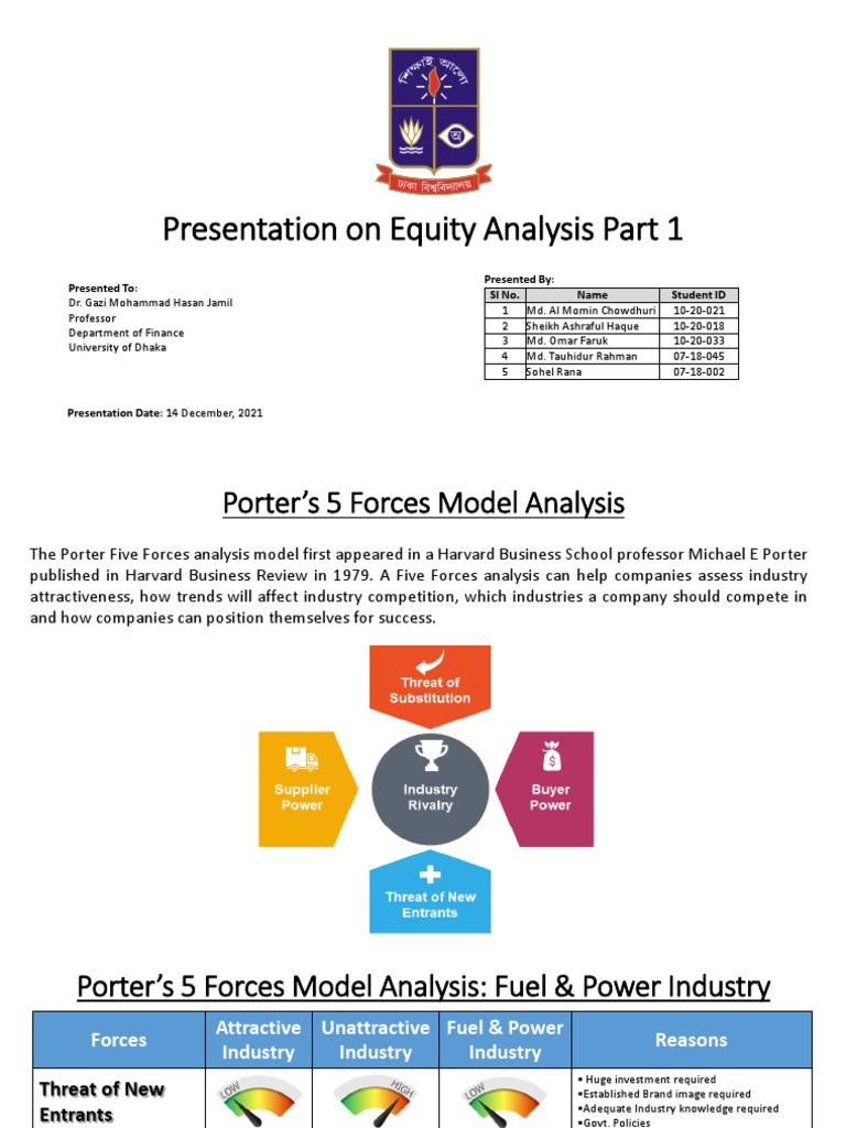 Presentation On Equity Analysis Part 1 (Group 6) | PDF | Nature ...