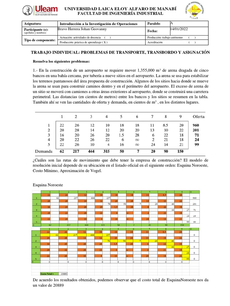 Tarea de Johan Bravo 4to A | PDF | Aeropuerto