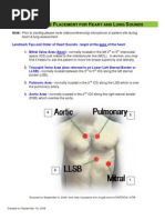 Key Cardiac Landmarks Overview | PDF