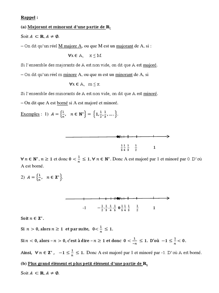 Chapitre 1 Cours Partie3 | Download Free PDF | Extremum | Ensemble vide
