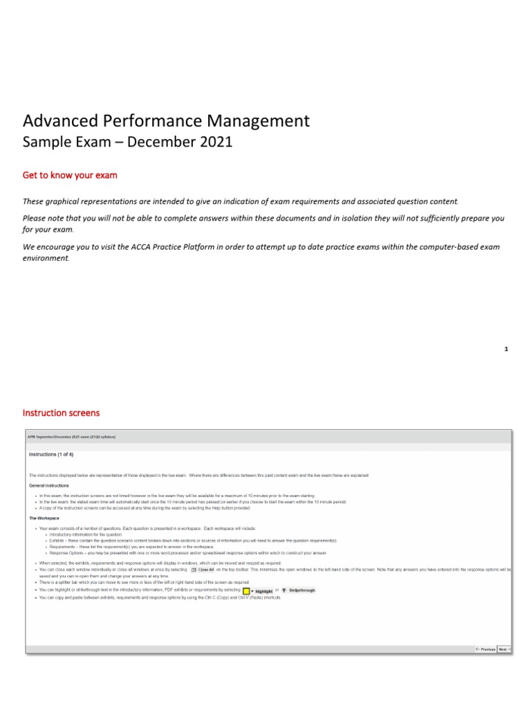 APM Sample Exam December 2021 | PDF