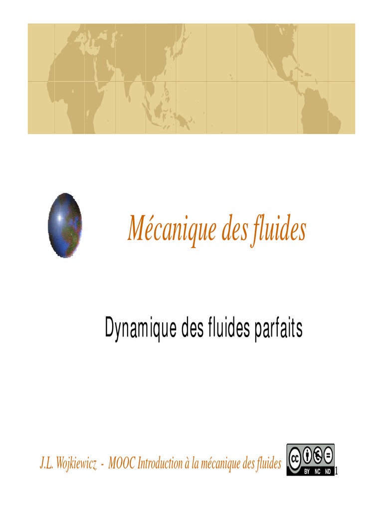 Dynamique Fluides Parfaits | PDF | Pression | Fluide