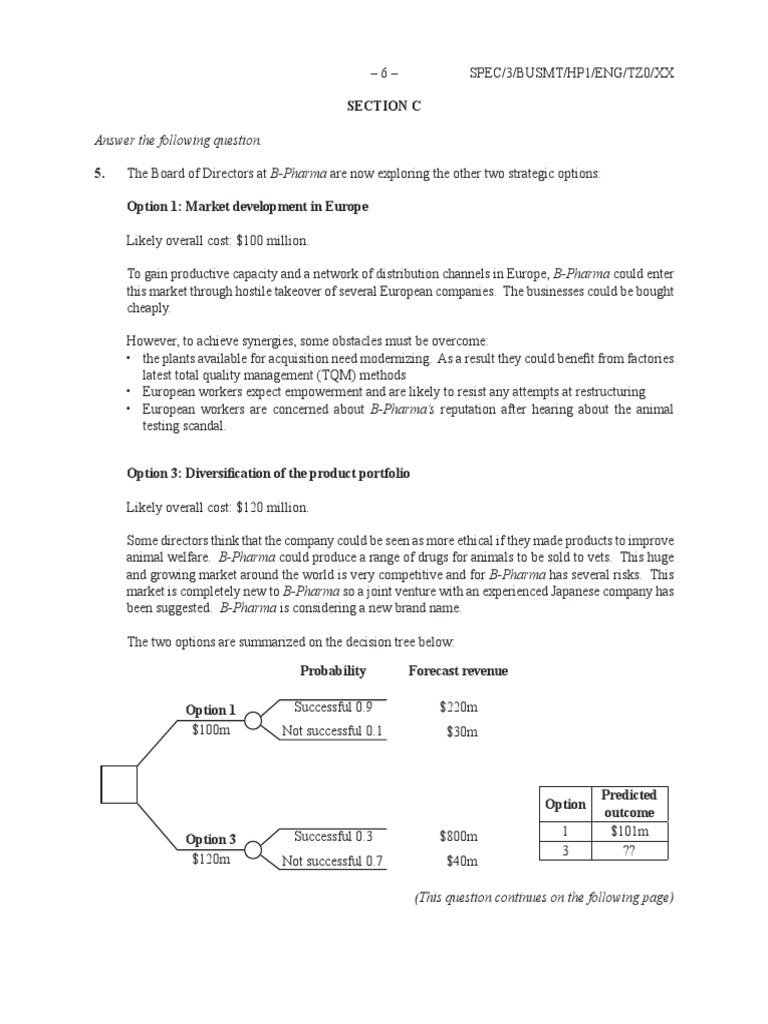 Answer The Following Question.: Section C | PDF | Market (Economics ...