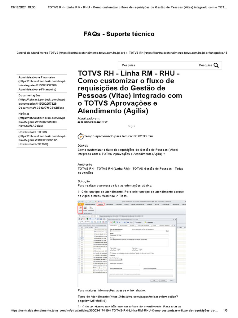 TOTVS RH - Linha RM - RHU - Como Customizar o Fluxo de Requisições Do ...