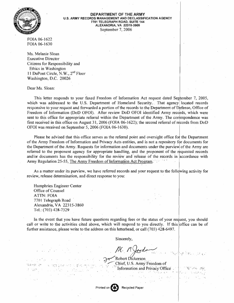 The Best Laid Plans: DHS Response To CREW Lawsuit: FEMA and Hurricane ...