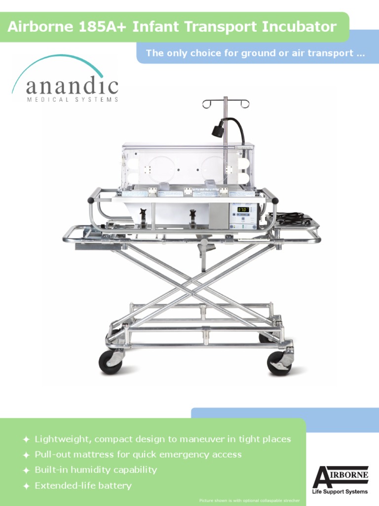 Airborne 185A+ Infant Transport Incubator - EN | PDF | Neonatal ...