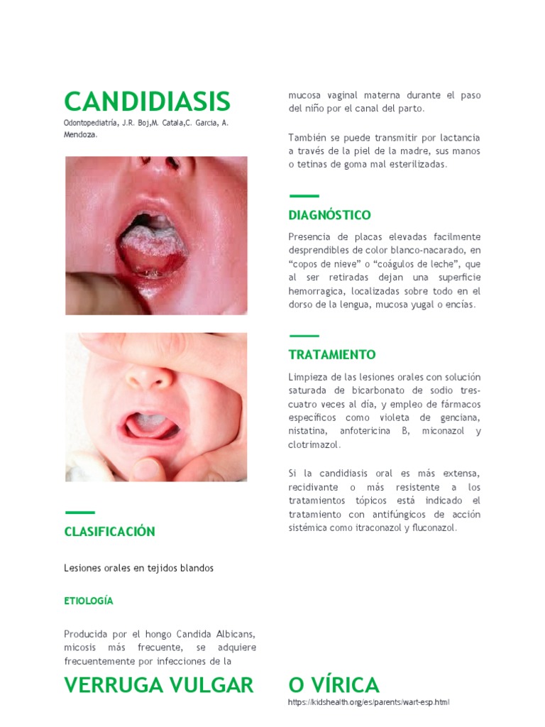 Candidiasis y lesiones orales en niños | PDF | Candidiasis | Medicina