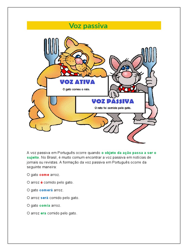 Voz passiva em português | PDF