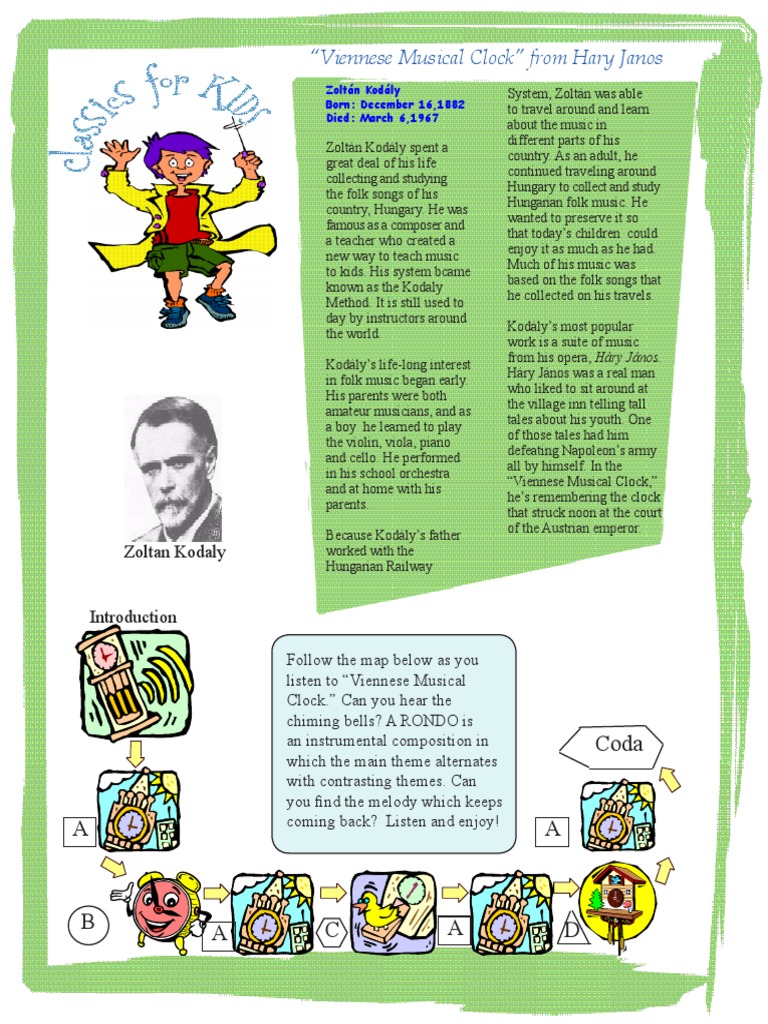 "Viennese Musical Clock" From Hary Janos: Zoltan Kodaly | PDF ...