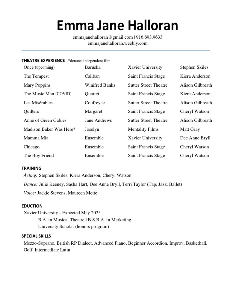 Emma Halloran Resume | PDF