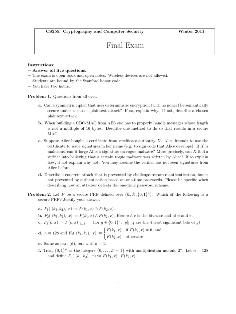 Final 11 | PDF | Cryptography | Encryption