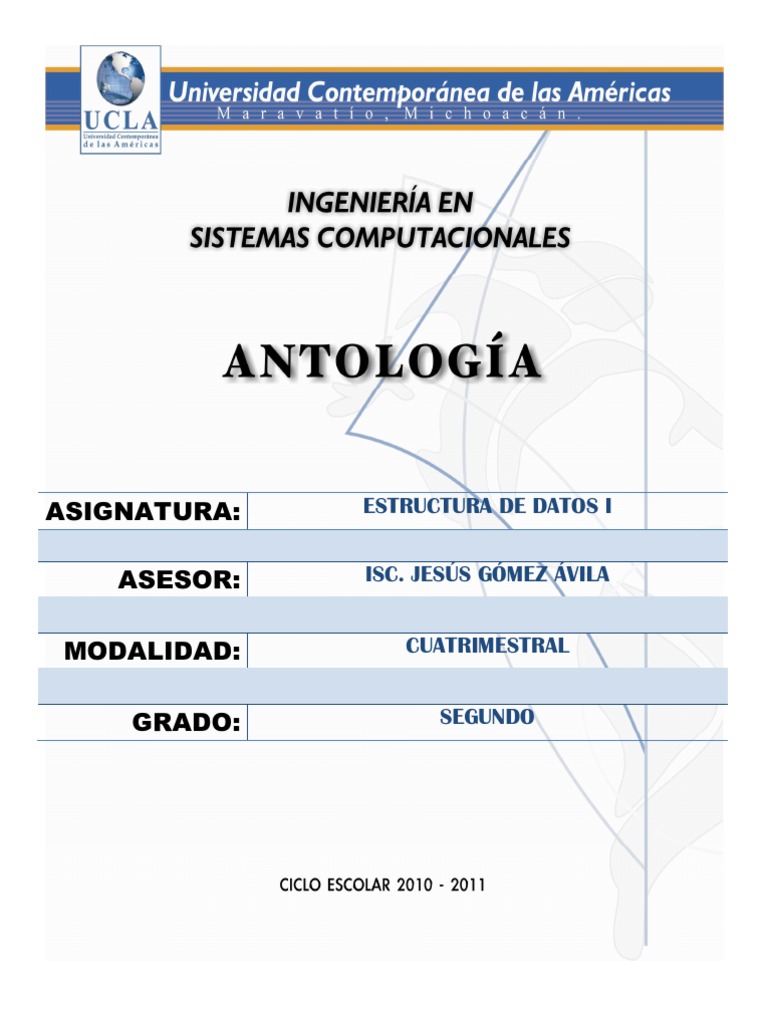 Estructura de Datos ITLP | PDF | Estructura de datos de matriz | Cola (tipo de datos abstractos)