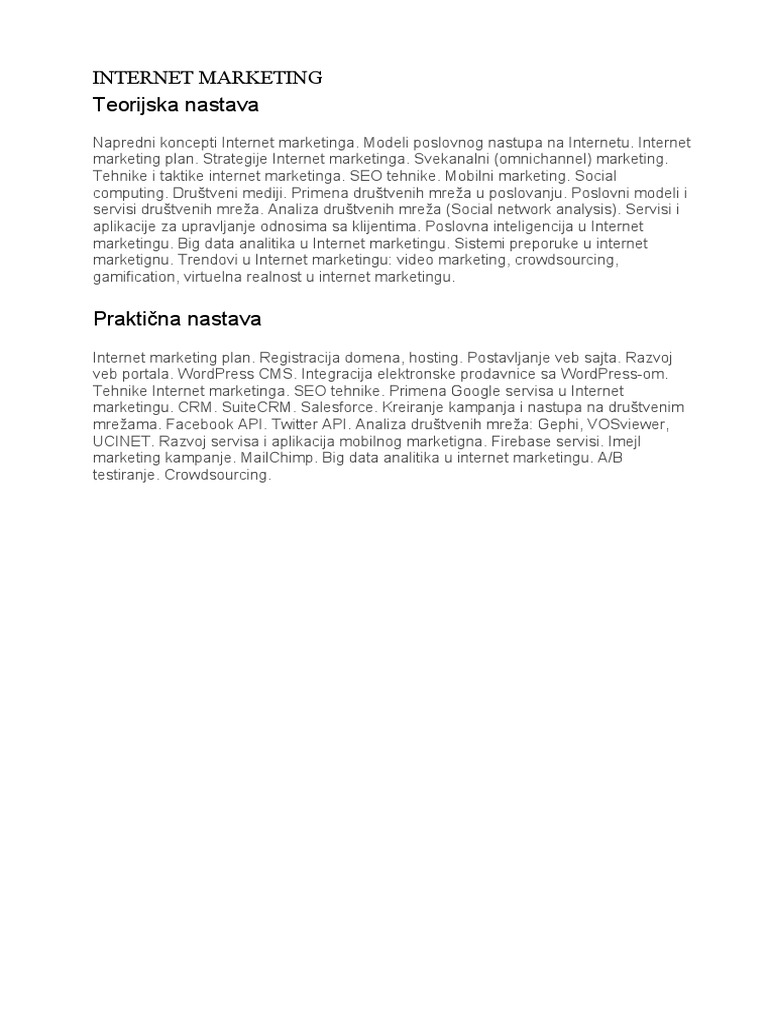 Internet Marketing | PDF