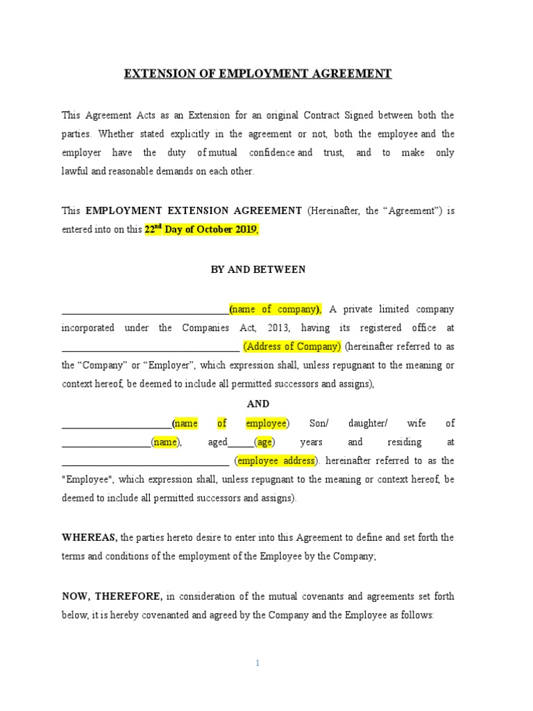 (Final) Employment Agreement | PDF | Employment | Confidentiality