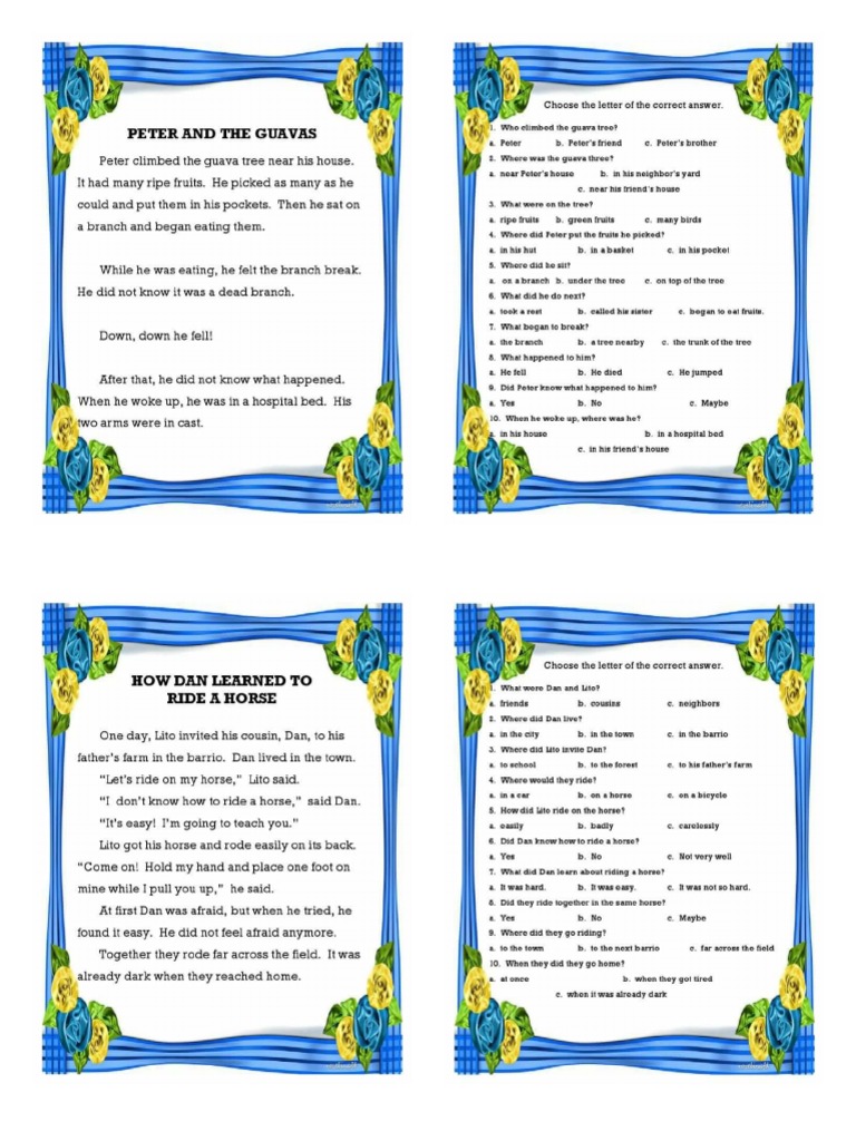 Read and Answer | PDF