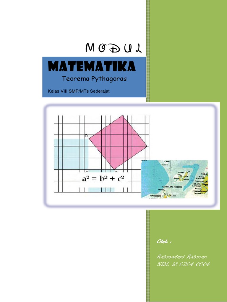 Bahan Ajar Teorema Pythagoras (Rahmadani Rahman) | PDF