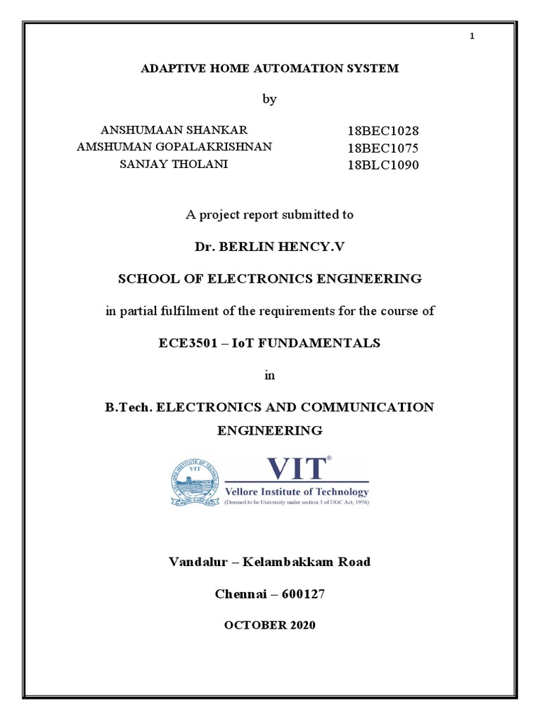 Home Automation Using IoT | PDF | Internet Of Things | Computing