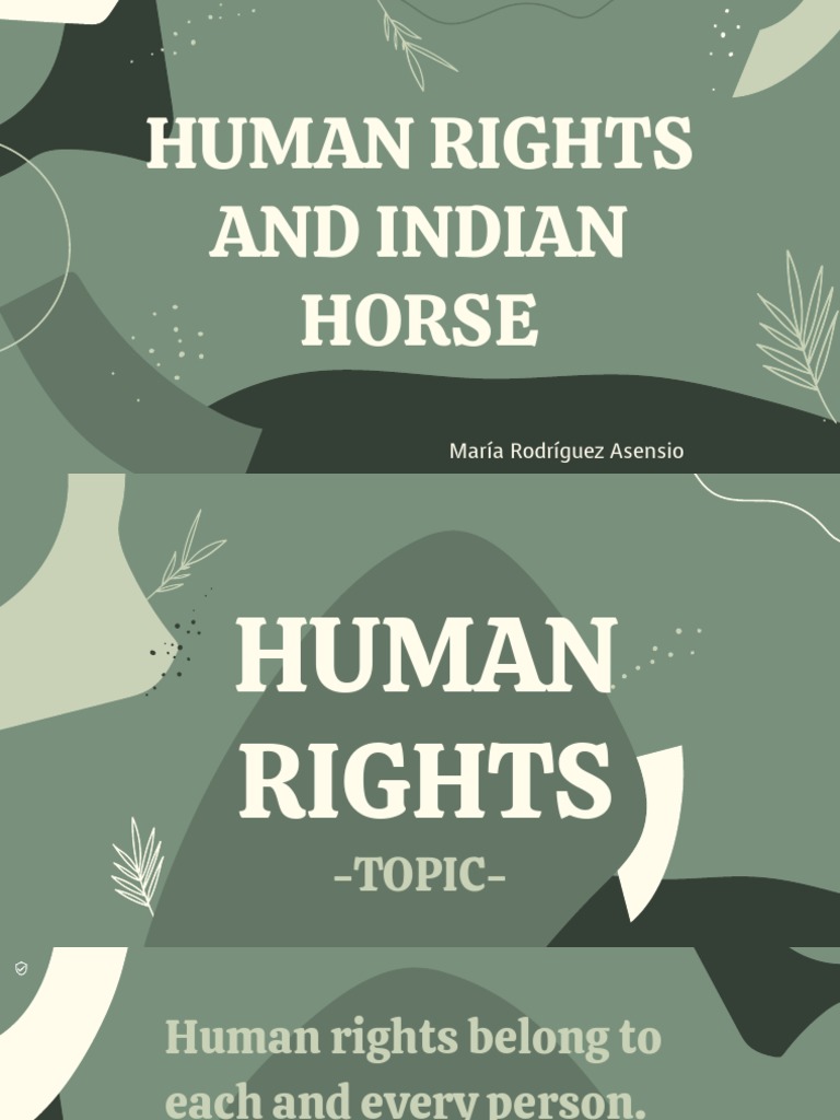 Human Rights and Indian Horse | PDF | Social Science | Philosophy