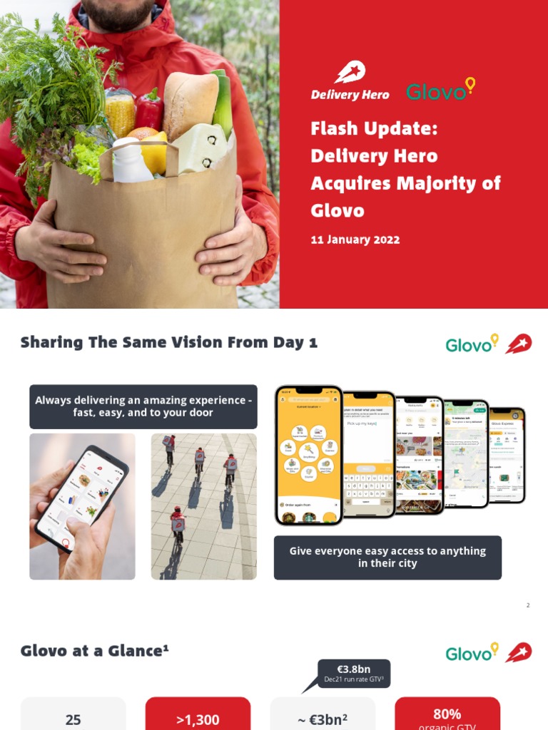 Delivery Hero Glovo Presentation Pdf Business Economies
