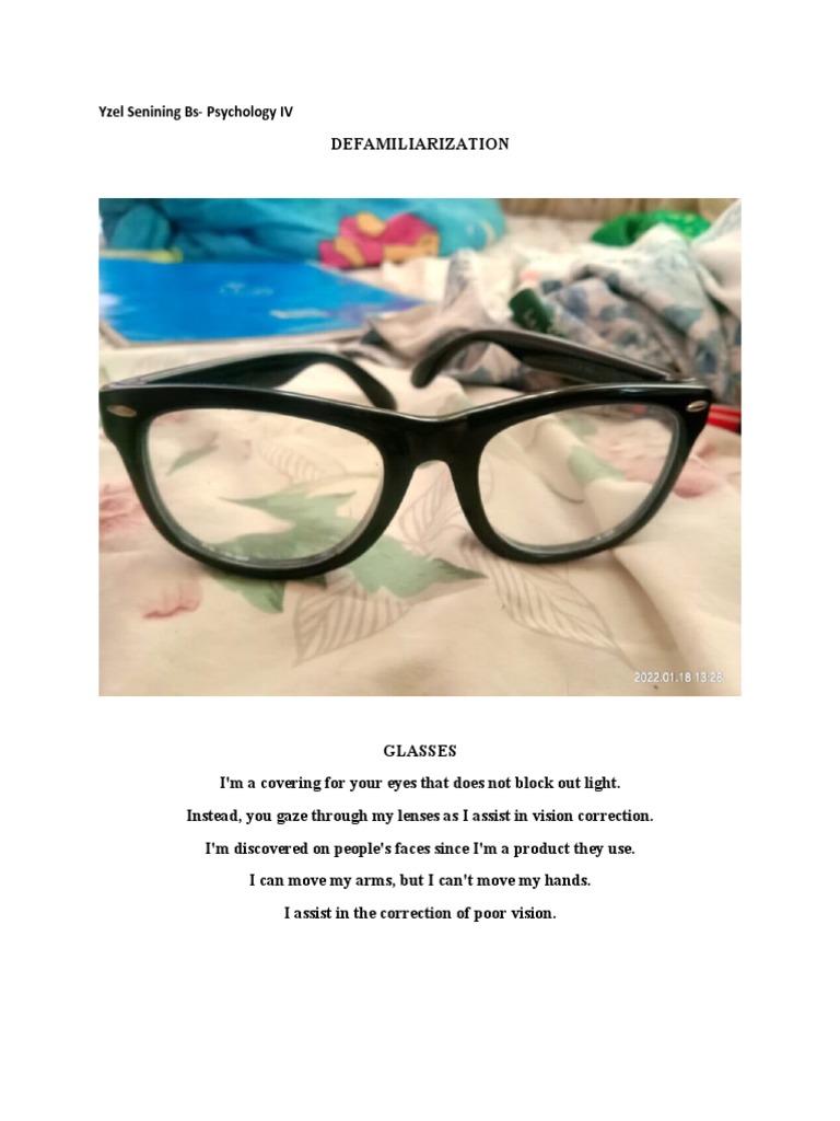 Defamiliarization Glasses | PDF