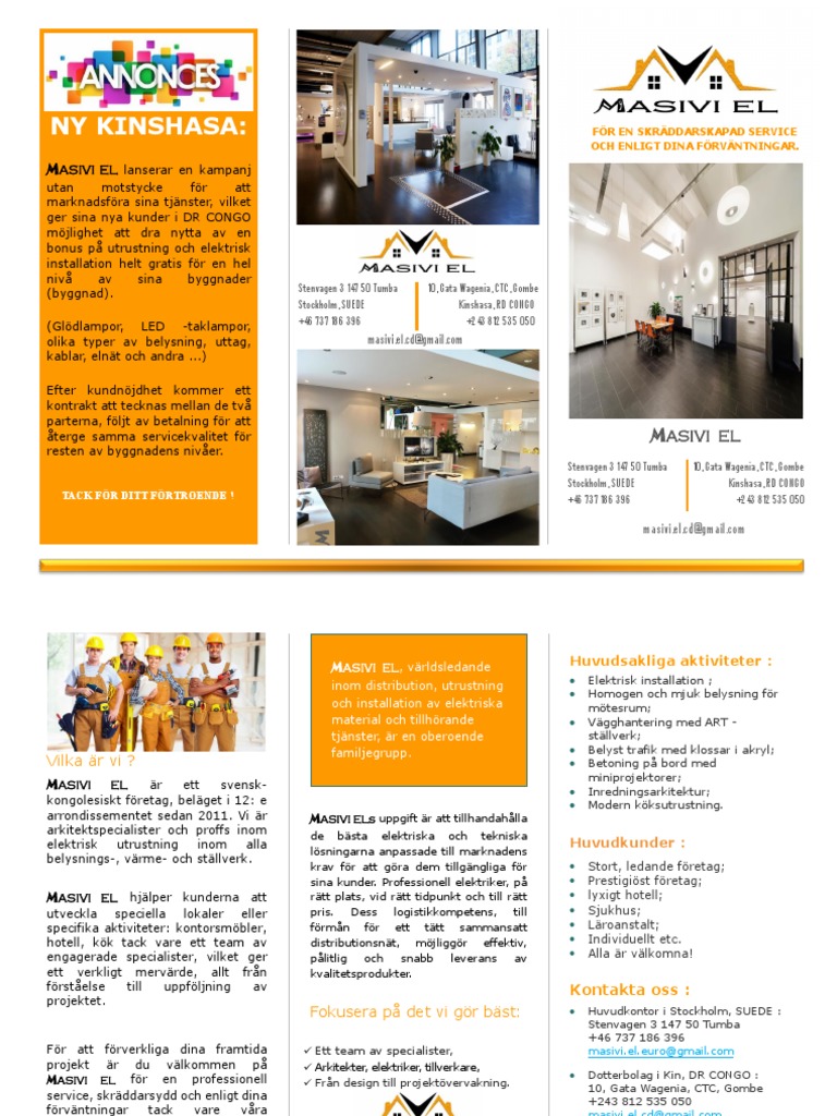 Broschyr MASIVI EL Svensk Version | PDF