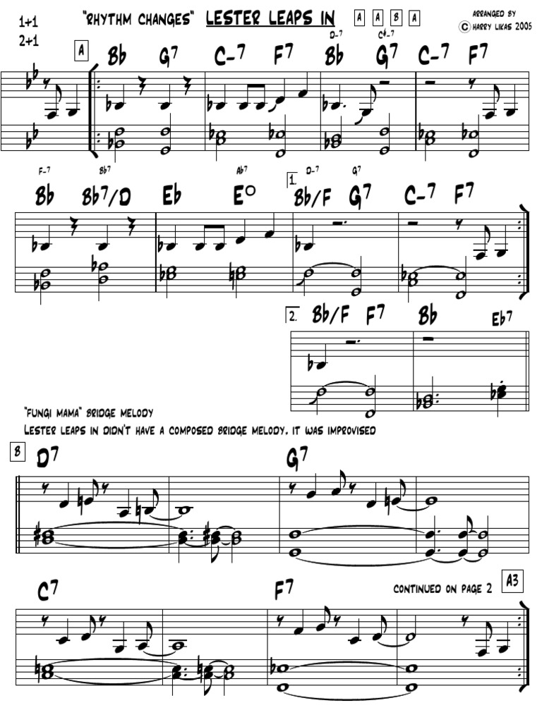 Lester Leaps in Arranged BB | PDF