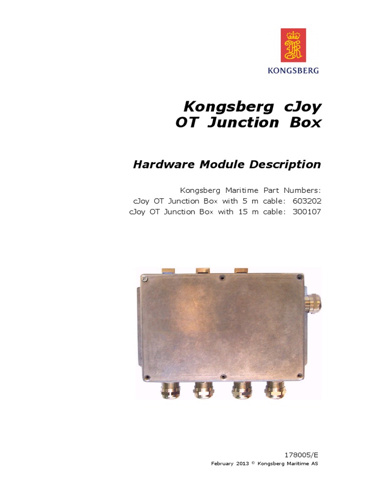 Kongsberg Cjoy Ot Junction Box: Hardware Module Description | PDF ...