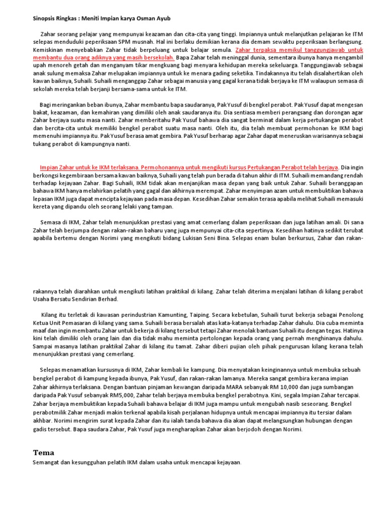 Novel Tingkatan 2 | PDF