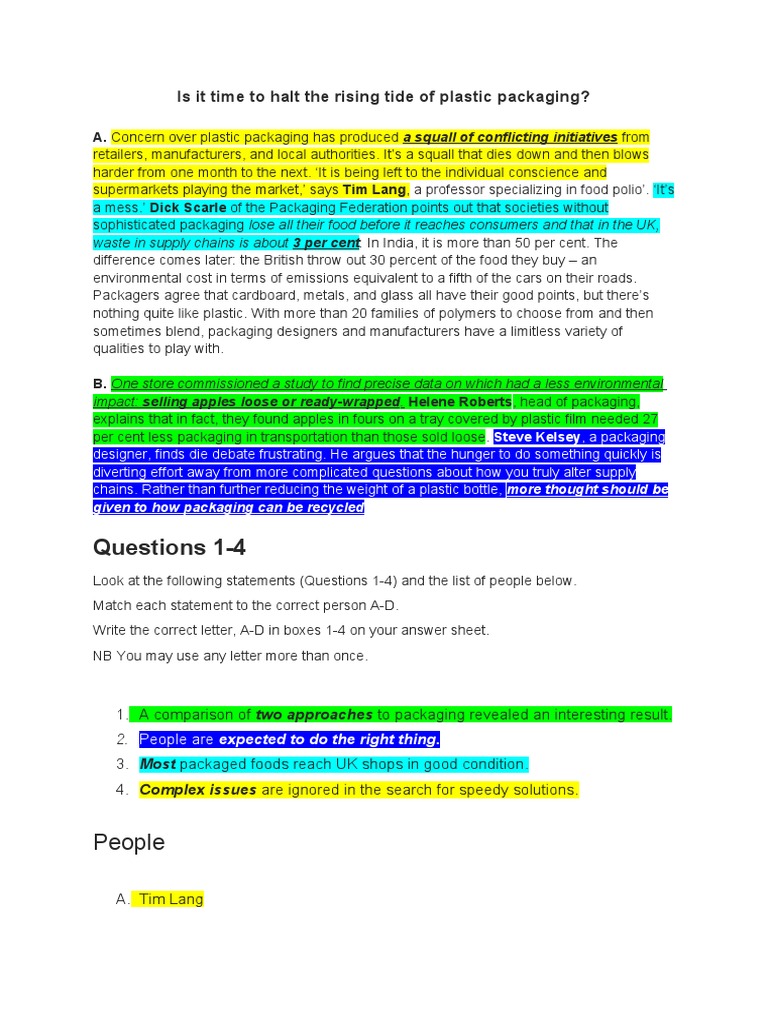 IELTS Reading Matching Features Example 1 | PDF | Mars | Moon