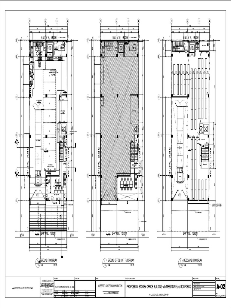 Alberto Office Building - Architectural Plans - For Printing - Final | PDF