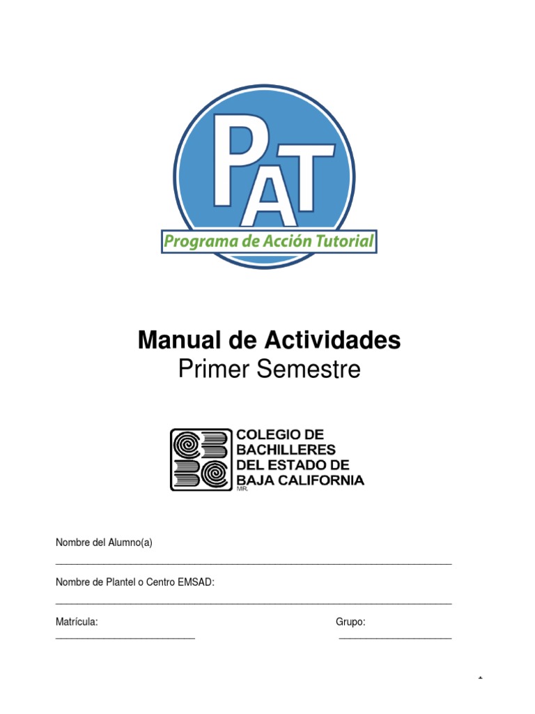 Manual de Actividades de Accion Tutorial | PDF | Las emociones | Prueba (evaluación)