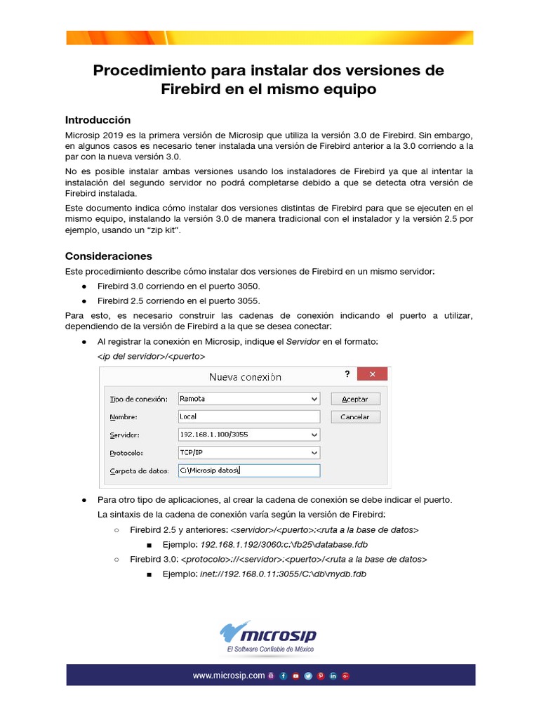 Firebird 2.5 Junto A 3.0 | PDF | Computación de 64 bits | Servidor (Computación)