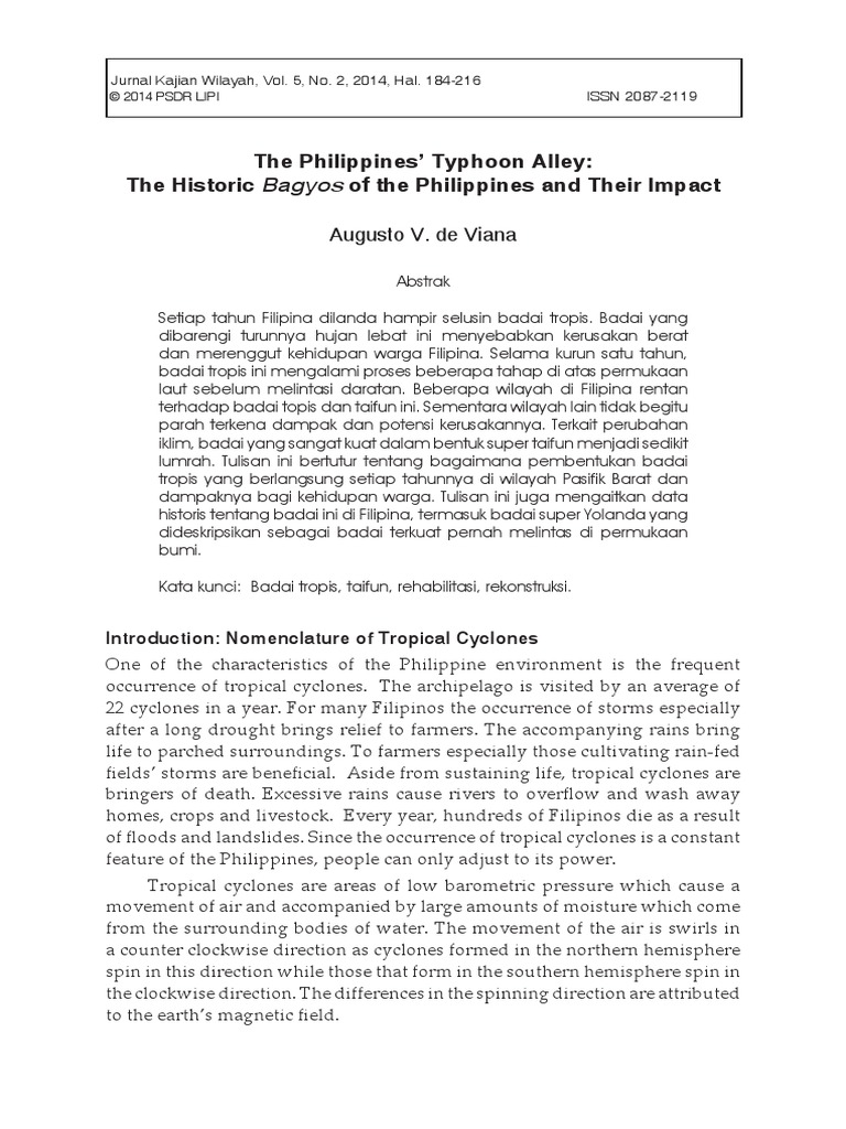 The Philippines' Typhoon Alley: The Historic Bagyos of The Philippines ...