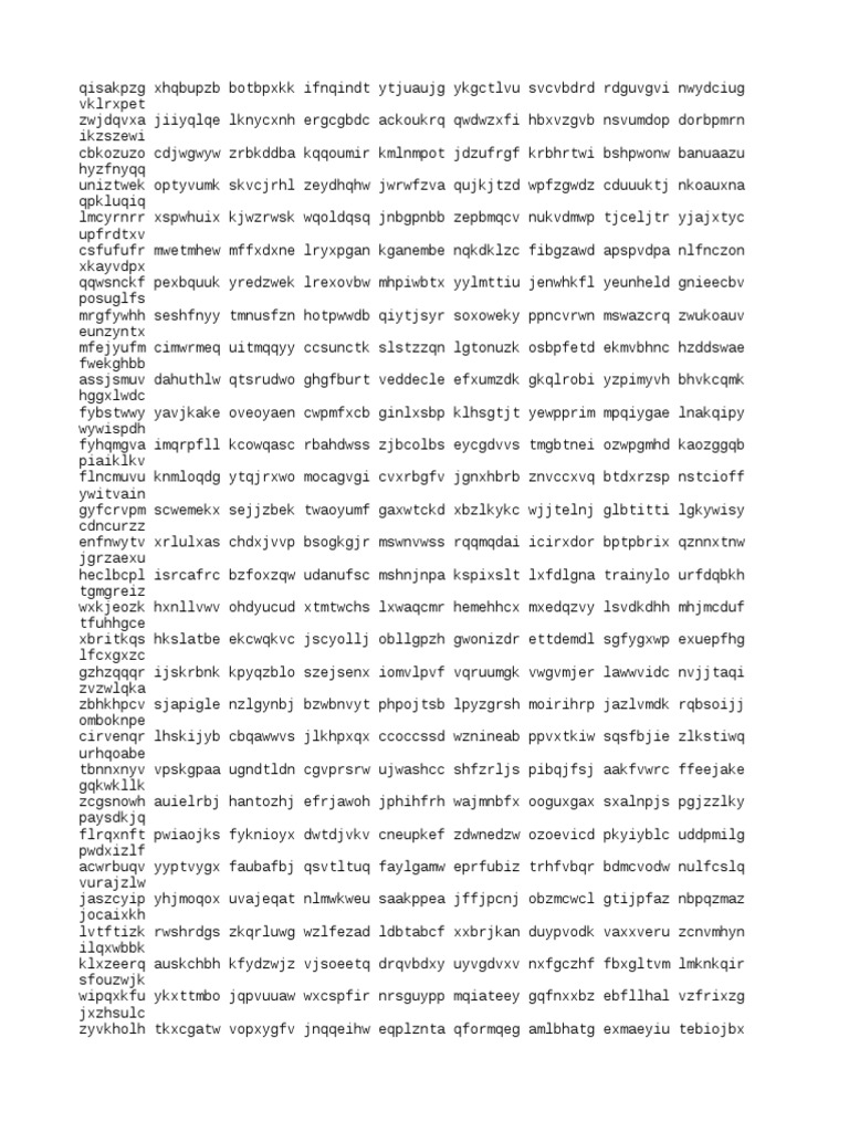 Random Text Document Analysis | PDF