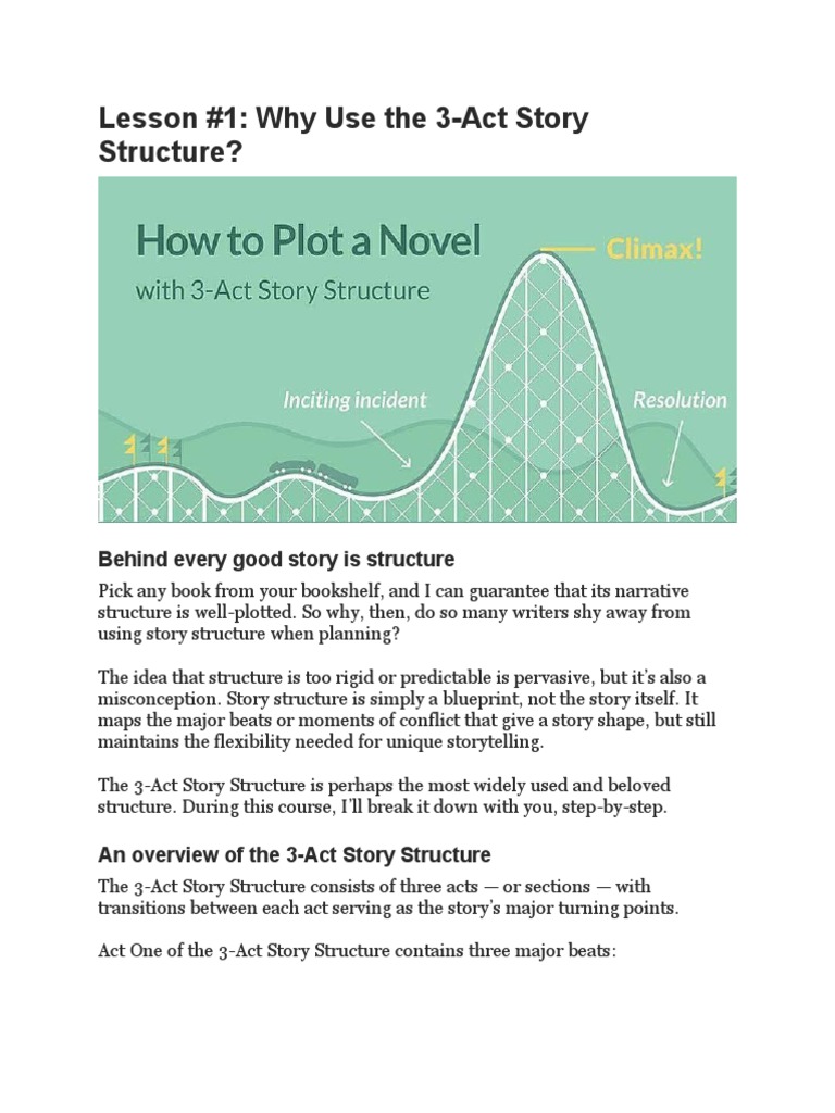 3-Act Story Structure: Why Use This Popular Blueprint | PDF | Plot ...