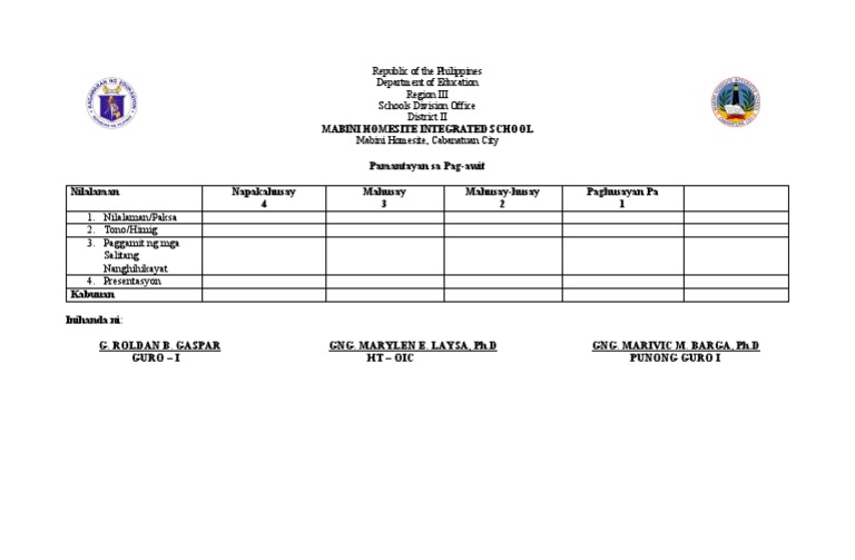 Pamantayan Sa Pag - Awit | PDF