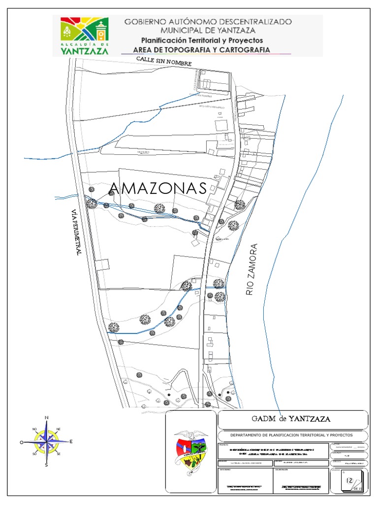 Mapa de Barrios de Yantzaza, Ecuador | PDF | Planificación