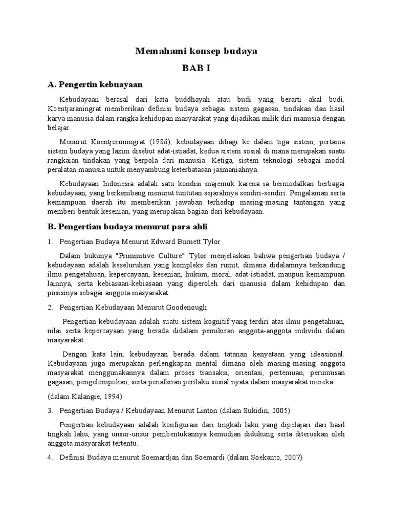 Konsep dan Definisi Budaya | PDF | Ilmu Sosial