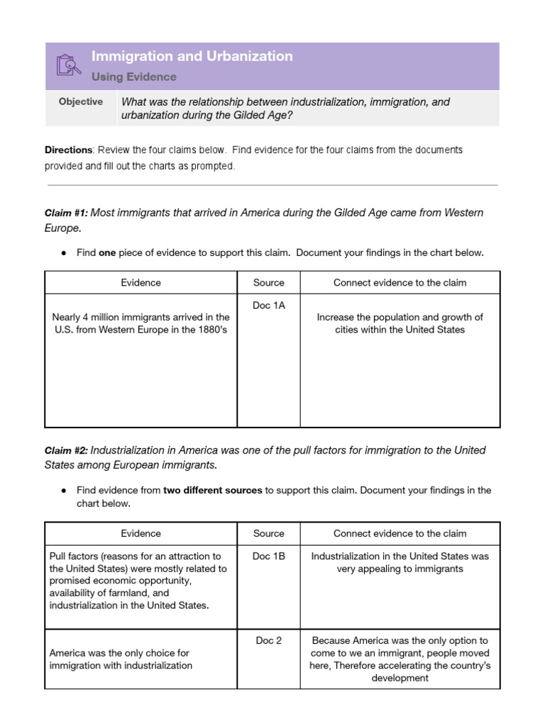 Immigration and Urbanization: Using Evidence | PDF | Immigration | The ...