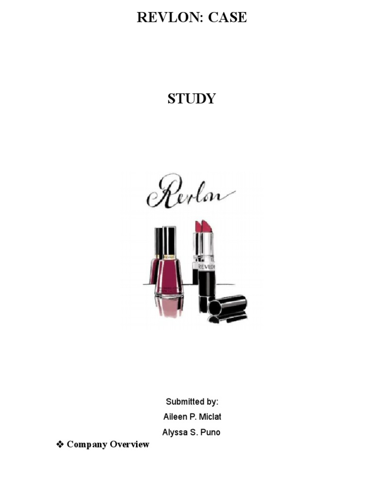 Case-Study Introduction Revlon | PDF | Cosmetics | Toiletry