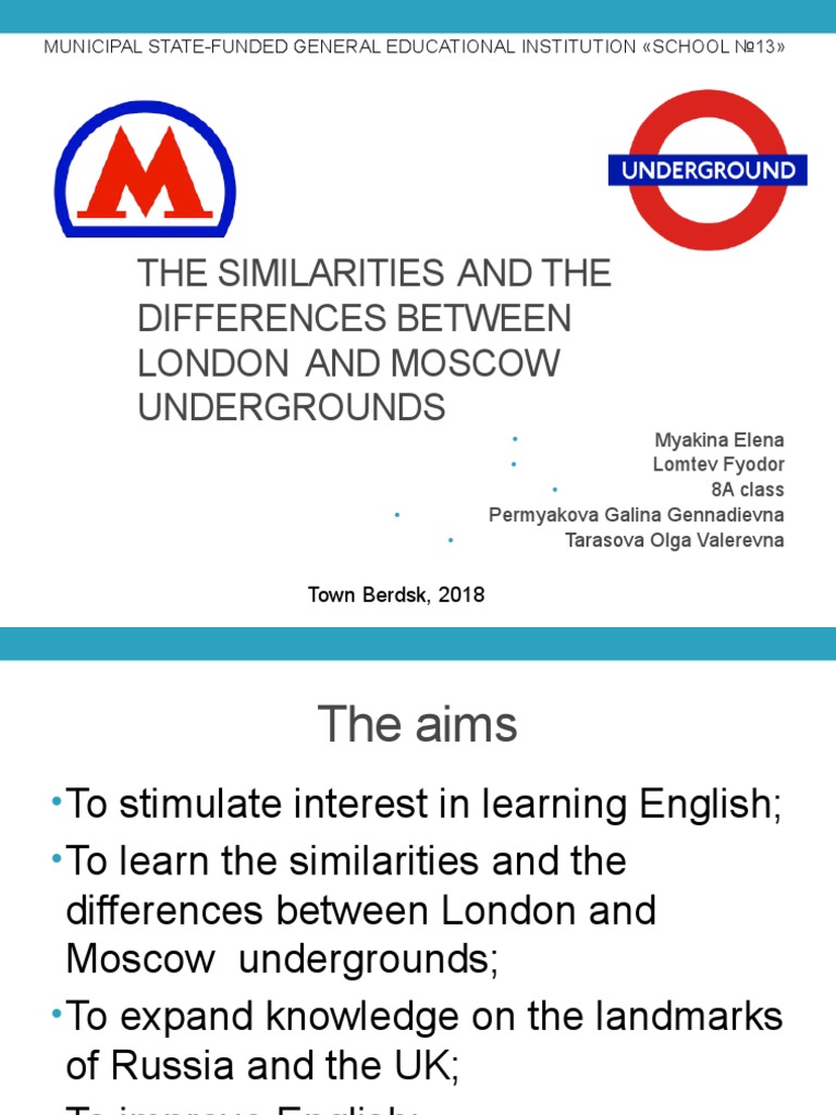 The Similarities and The Differences Between London and Moscow ...