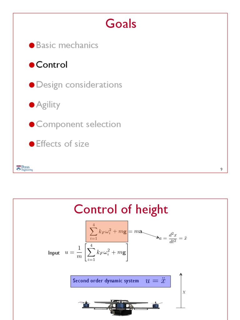 Quadrotor Control Pdf Control Theory Mathematics