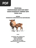Contoh Proposal Permohonan Bantuan Ternak Sapi | PDF